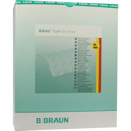 B.Braun Askina Foam Ster.hyd.wundaufl.10x10cm Nicht Haft. 10 ST