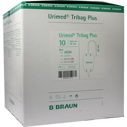 B.Braun Urimed Tribag Plus Urin-Beinbtl.500ml Steril 40cm 10 ST