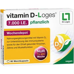 Dr. Loges + Co. GmbH Vitamin D-Loges 7.000 I.e. Pflanzlich Wochendepot 90 ST