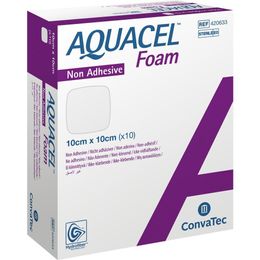 Aquacel Foam Nicht-Adhäsiv 10x10cm 10 ST