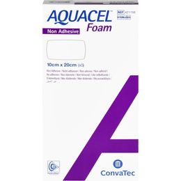 Aquacel Foam Nicht-Adhäsiv 10x20cm 5 ST