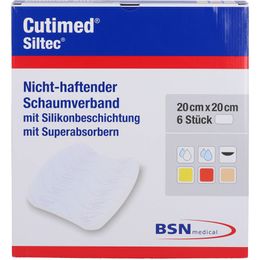 Cutimed Siltec Schaumverb.20x20 cm Nicht Haftend 5 ST