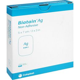 Coloplast Biatain Ag Schaumverband Nicht-Haftend 5x7cm 5 ST