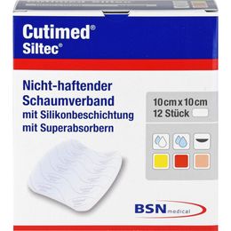 B2B Medical Cutimed Siltec Schaumverb.10x10 cm Nicht Haftend 12 ST