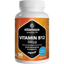 Vitamaze GmbH Vitamin B12 500 Ug Hochdosiert Vegan 180 ST