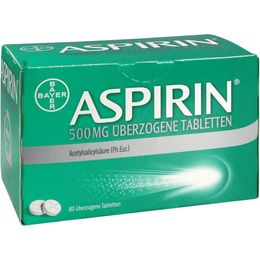 BAYER Aspirin 500mg Überzogene Tabletten 80 ST