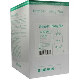 B.Braun Urimed Tribag Plus 500ml mit 2cm Schlauch 10 ST