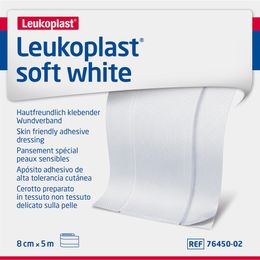 BSN Leukoplast Soft White Pflaster 8cm x 5M Rolle 1 ST