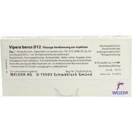 Weleda Vipera Berus D12 8 ML