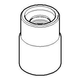 Dornbracht H&uuml;lse Ersatzteile 091840214 D. 19,5 x 27,5 mm Messing geb&uuml;rstet (23kt Gold) 091840214-28