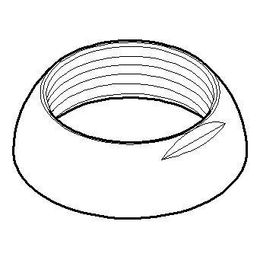 Dornbracht Haube Ersatzteile 092830008 D. 39 x 12 mm Schwarz matt 092830008-33