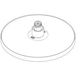Dornbracht Regenbrause rund Ersatzteile 04120509200 D. 220 mm Wei&szlig; matt 04120509200-10