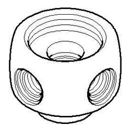 Dornbracht Griff Ersatzteile 092036002 D. 29,5 x 30 mm wei&szlig; 092036002-12