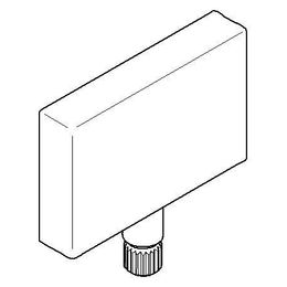 Dornbracht Griff Ersatzteile 092078007 50 x 50 x 10 mm Dark Platinum geb&uuml;rstet 092078007-99