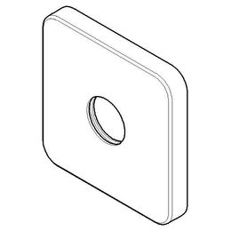 Dornbracht Rosette Ersatzteile 082796500 63 x 63 x 9 mm Chrom 082796500-00