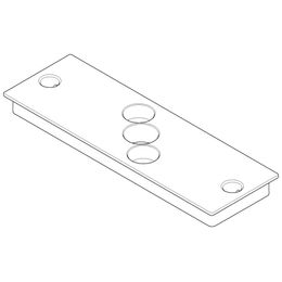 Dornbracht Abdeckung Ersatzteile 091102291 177 x 57 x 14 mm Wei&szlig; matt 091102291-10
