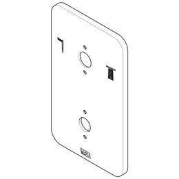Dornbracht Rosette f&uuml;r Thermostat Ersatzteile 091102303 150 x 90 x 9,3 mm Chrom 091102303-00