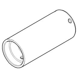 Dornbracht Anschluss mit Brauseabgang Ersatzteile 09111008120 D. 30 x 69 mm Platin geb&uuml;rstet 09111008120-06