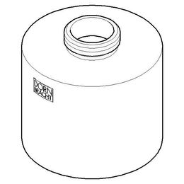 Dornbracht Spender Aufnahme, Wand Ersatzteile 90101052900 D. 60 x 49 mm Wei&szlig; matt 90101052900-10