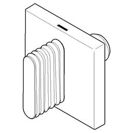 Dornbracht Griff f&uuml;r Unterputz Wand Ersatzteile 90207005503 60 x 60 x 40 mm Chrom 90207005503-00