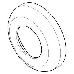 Dornbracht Rosette Ersatzteile 092701013 D. 65 x 15 mm chr geb&uuml;rstet 092701013-93