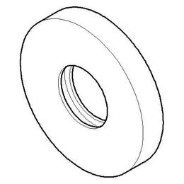 Dornbracht Rosette Ersatzteile 092722003 D. 55 x D. 22 x 9 mm Platin geb&uuml;rstet 092722003-06