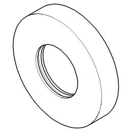 Dornbracht Rosette Ersatzteile 092720060 D. 69 x 14 mm Schwarz matt 092720060-33