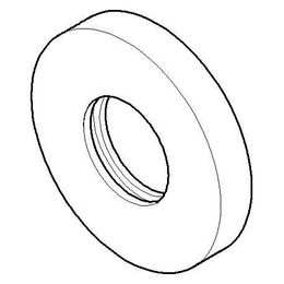 Dornbracht Rosette Ersatzteile 092722015 D. 55 x D. 24,6 x 9 mm Wei&szlig; matt 092722015-10
