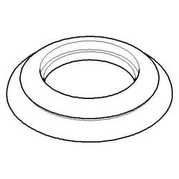 Dornbracht Rosette M32 x 1,5 Ersatzteile 092735002 D. 55 x 10 mm Platin geb&uuml;rstet 092735002-06