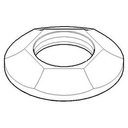 Dornbracht Rosette Ersatzteile 092737013 D. 60,6 x 11,3 mm Chrom 092737013-00