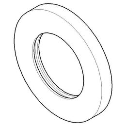 Dornbracht Rosette Ersatzteile 092762011 D. 78 x 9 mm Platin geb&uuml;rstet 092762011-06