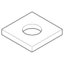 Dornbracht Rosette Ersatzteile 092778014 55 x 55 x 8 mm Chrom 092778014-00
