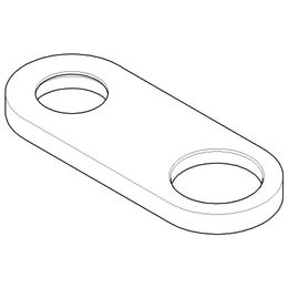 Dornbracht Rosette Ersatzteile 092779002 140 x 55 x 10 mm Chrom 092779002-00