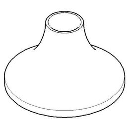 Dornbracht Rosette f&uuml;r Auslauf Ersatzteile 092780011 D. 60 x 37 mm Chrom 092780011-00