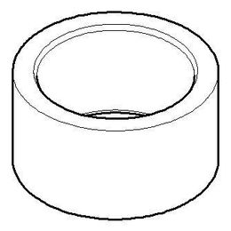Dornbracht Rosette Ersatzteile 092810028 D. 38 x 20 mm Platin 092810028-08