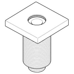 Dornbracht Abdeckung Ersatzteile 90277802300 57 x 72 x 57 mm Dark Platinum geb&uuml;rstet 90277802300-99