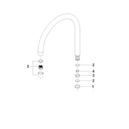 Dornbracht Auslauf Ersatzteile 90282220202 240 mm, 8 l/min. Chrom 90282220202-00