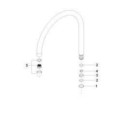 Dornbracht Auslauf Ersatzteile 90282220302 280 mm, 8 l/min. Chrom 90282220302-00