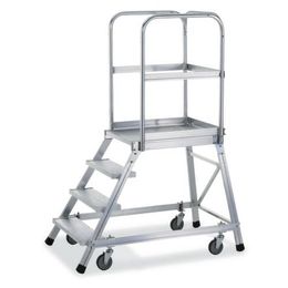 Zarges 41972 Aluminium Podesttreppe fahrbar 31.8 kg