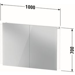 Duravit Ketho.2 Spiegelschrank Weiß 1000x157x700 mm - K27137000002000 K27137000002000