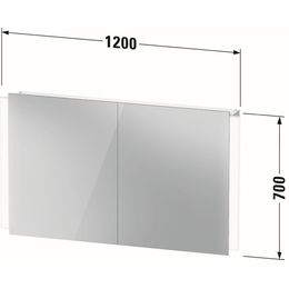 Duravit Ketho.2 Spiegelschrank Weiß 1200x157x700 mm - K27138000002000 K27138000002000