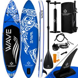 Kesser® Aufblasbares SUP Board Set Stand Up Paddle Board Premium Surfboard Wassersport 6 Zoll Dick Komplettes Zubehör 130kg