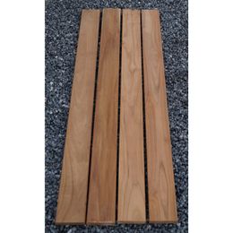 GABIONA Kurze Bankauflage TEAK 30 cm