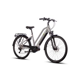 SAXONETTE Premium Sport E-Trekkingbike UNISEX 10 Gang Federgabel, Mittelmotor