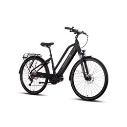 SAXONETTE Premium Sport E-Trekkingbike UNISEX 10 Gang Federgabel, Mittelmotor