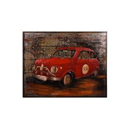 Harms Import & Vertriebs GmbH & Co. KG - 3D Metallbild rotes Auto