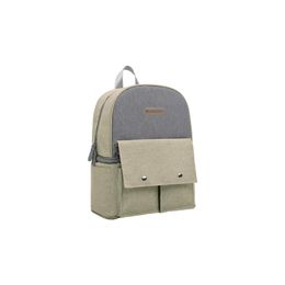 Kikkaboo Wickeltasche Nia Rucksack, Reißverschlussöffnung, verschiedene Fächer beige