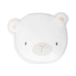 Kikkaboo Babykissen Plüschtier, Kuschelkissen, Figurenkissen, ab Geburt weiß