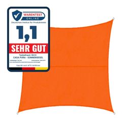 casa pura Wasserabweisendes Sonnensegel Orange