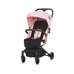 Chipolino Kinderwagen, Buggy Bijou Aluminiumrahmen Aufbewahrungskorb EVA-Reifen rosa